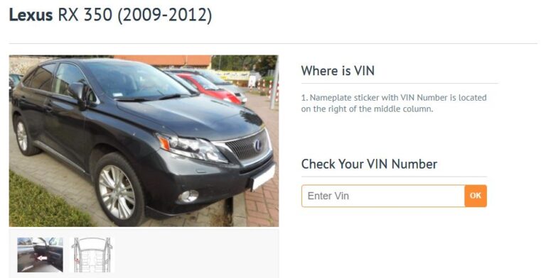 Where is VIN Lexus? - VIN-Location.com - Find VIN